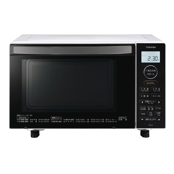 e-zoa.com｜[TOSHIBA (東芝)] オーブンレンジ 縦開き 18L ホワイト [(2584978)]